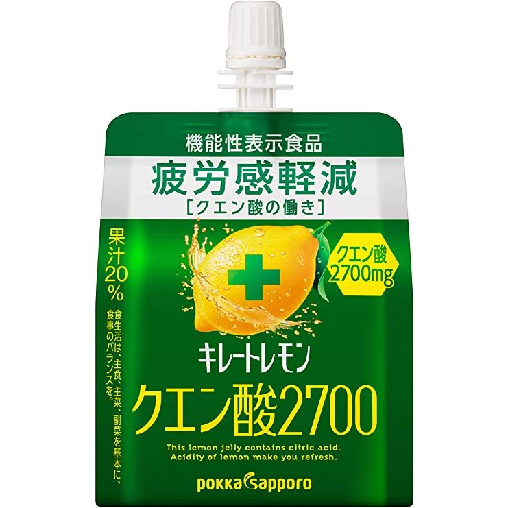 Pokka Sapporo Kireto Lemon Citric Acid 2700 Jelly Drink 165g x 6 pouches Direct from Japan ...