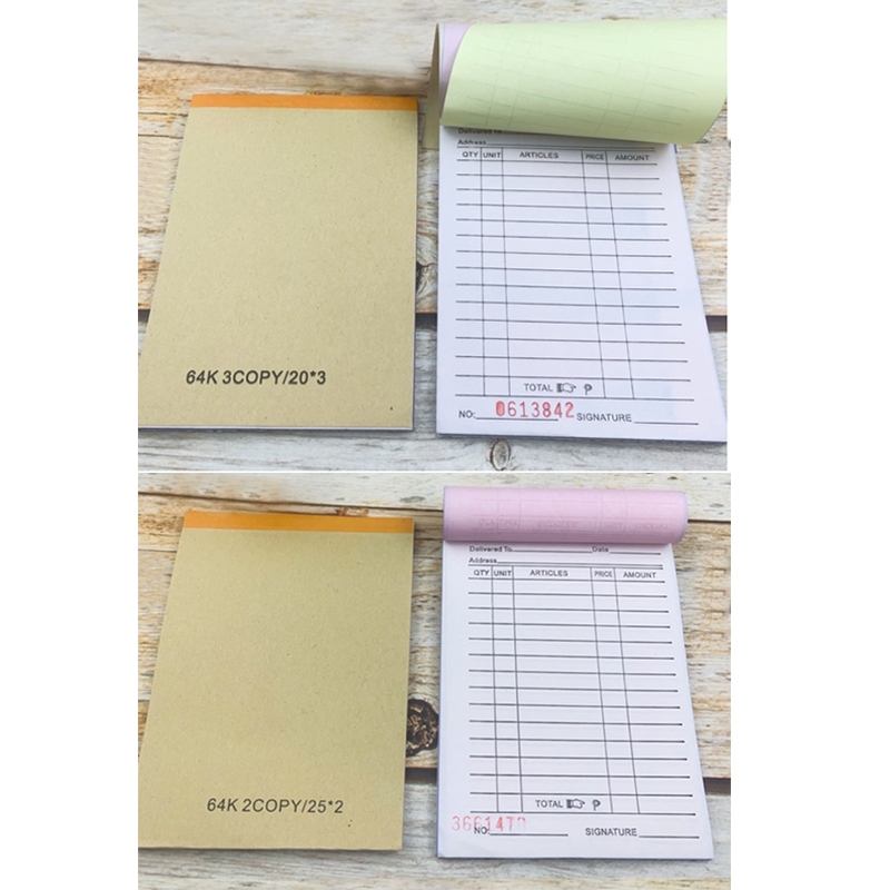 PHILIPPINES No.1 Carbonized Paper Receipt (2copies) (3copies) | Shopee ...