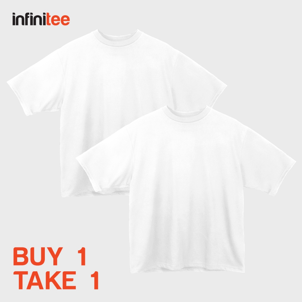 Infinitee Buy 1 Take 1 Plain Oversized Tshirt T Shirt For Men Women ...