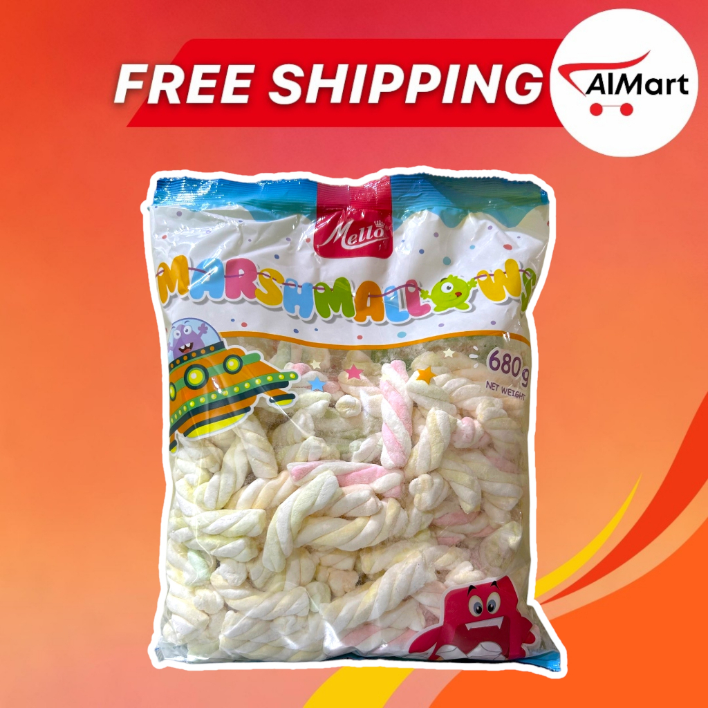 MELLO BIG TWISTED MARSHMALLOWS (680 GRAMS) | Shopee Philippines