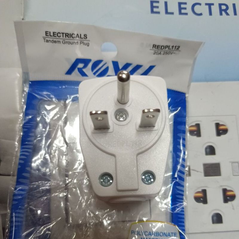 Royu heavy duty Plug tandem ground 20Amp | Shopee Philippines