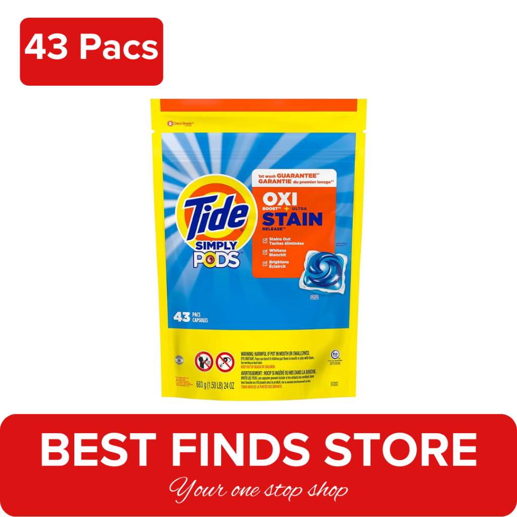 Tide Simply PODS Oxi + Ultra Stain Release Liquid Laundry Detergent ...