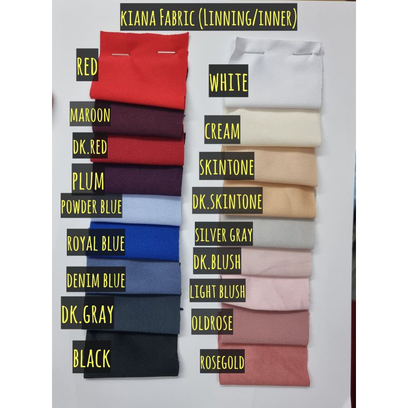 KIANA FABRICS 60 INCHES WIDTH | Shopee Philippines