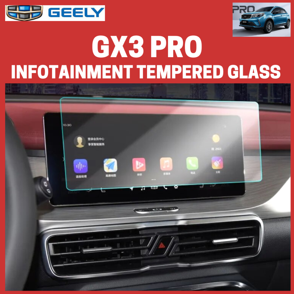 GEELY GX3 PRO 2023-2025 Infotainment Tempered Glass Screen Protector Accessories | Shopee ...
