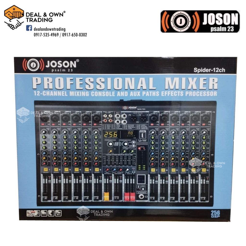 Original Joson Spider 12ch Professional Mixer (12 Channel) | Shopee ...