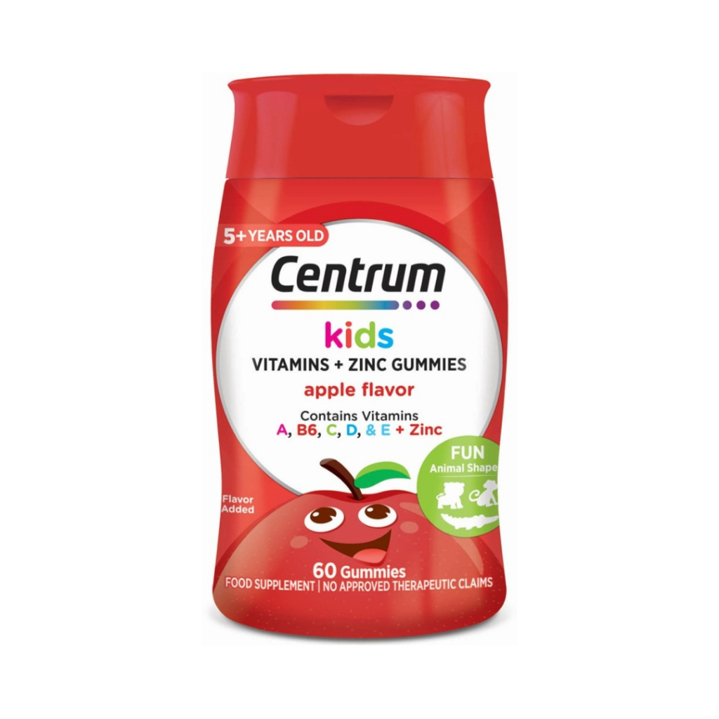 CENTRUM KIDS Vitamins + Zinc Gummies Apple Flavor 60s | Shopee Philippines