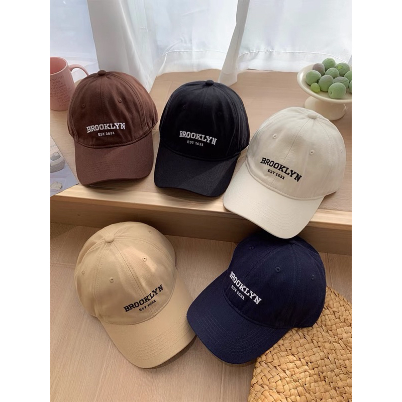 RAINBOWCO Brooklyn Korean Baseball Cap Unisex Fashion Cap For Men And ...