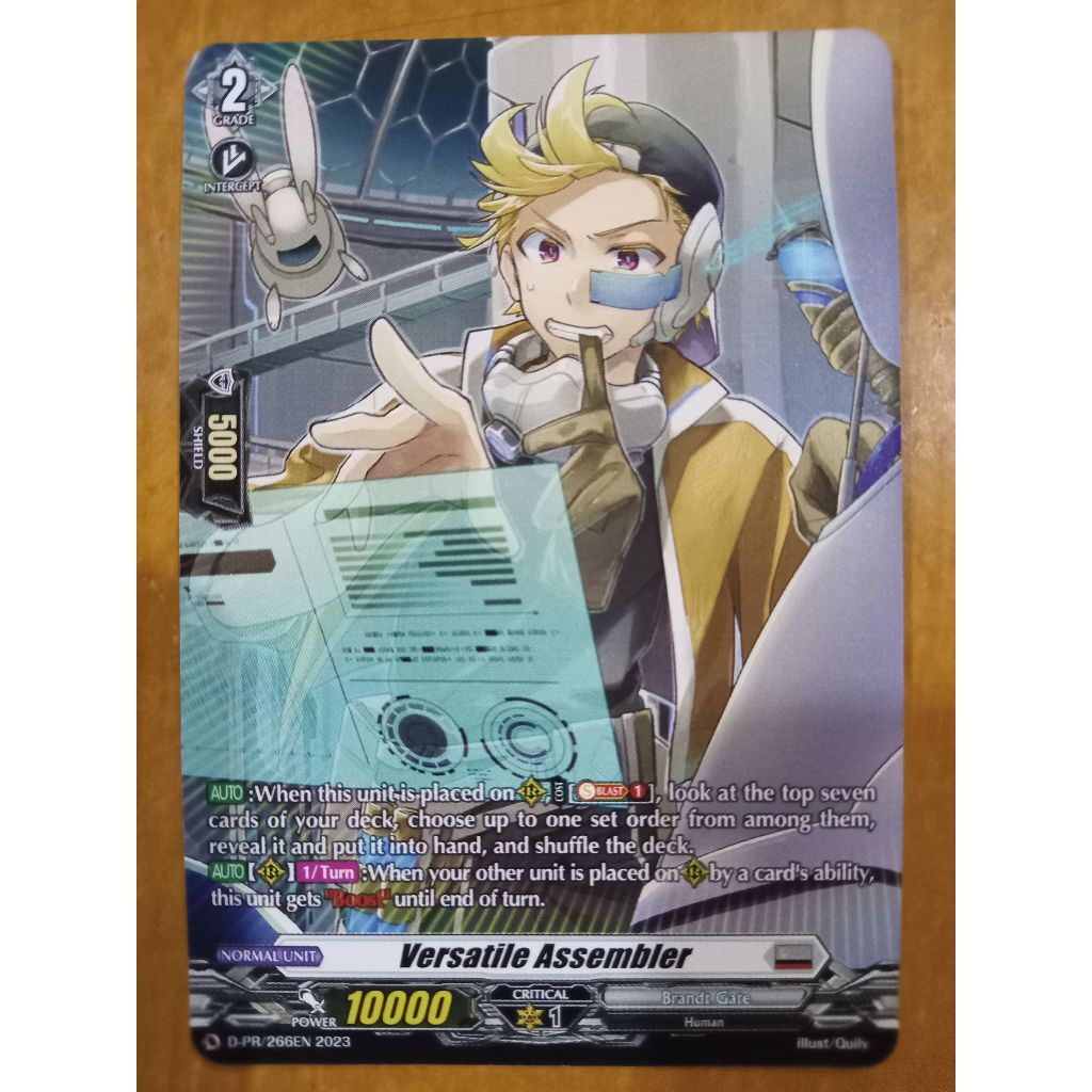 CFV Versatile Assembler PR D-PR266EN Cardfight Vanguard English Brandt Gate | Shopee Philippines