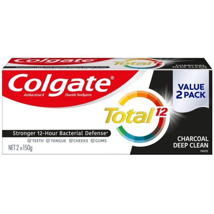 Colgate Total Charcoal Deep Clean Toothpaste (150g x 2pcs) | Shopee ...