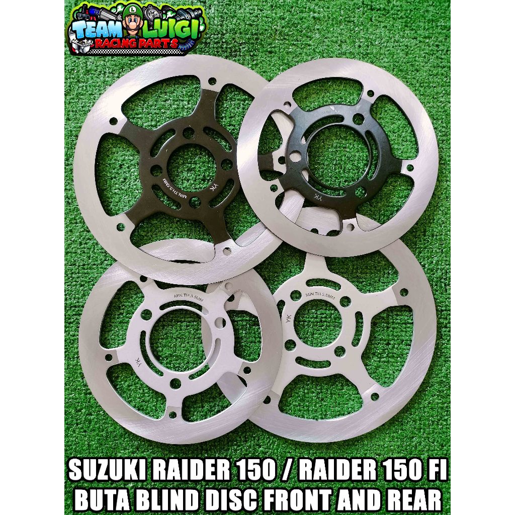 SUZUKI RAIDER 150 / RAIDER 150 Fi BUTA BLIND DISC FRONT AND REAR ...