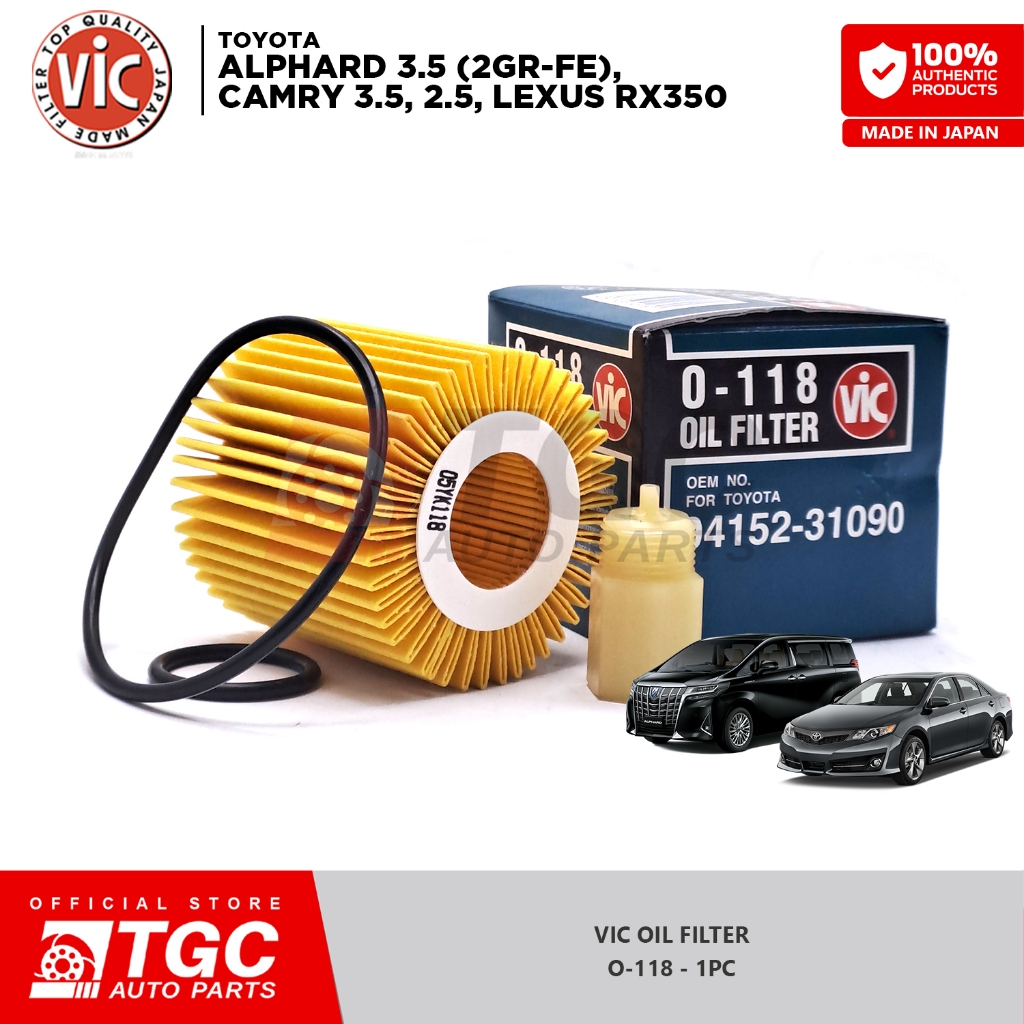 VIC Oil Filter Element Type for Toyota Alphard 3.5 (2GR-FE), Camry 3.5 ...