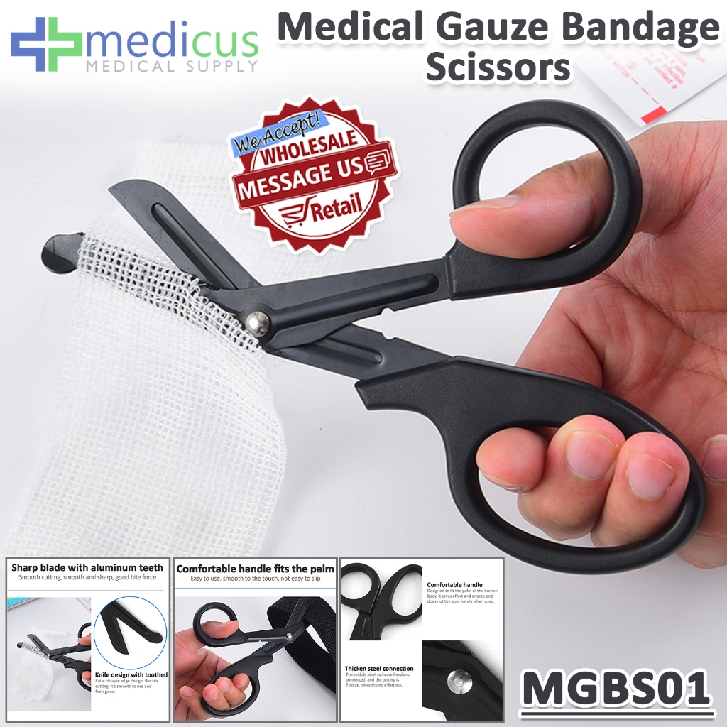 Medicus MGBS01 Bandage Scissor Tactical Rescue Scissor Gauze First Aid ...