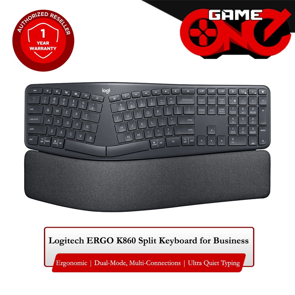 Logitech Ergo K860 Split Wireless Keyboard for Business | Shopee ...