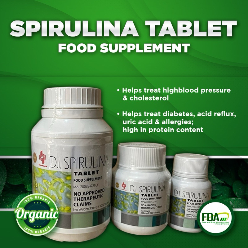 Spirulina tablet (dynapharm) | Shopee Philippines