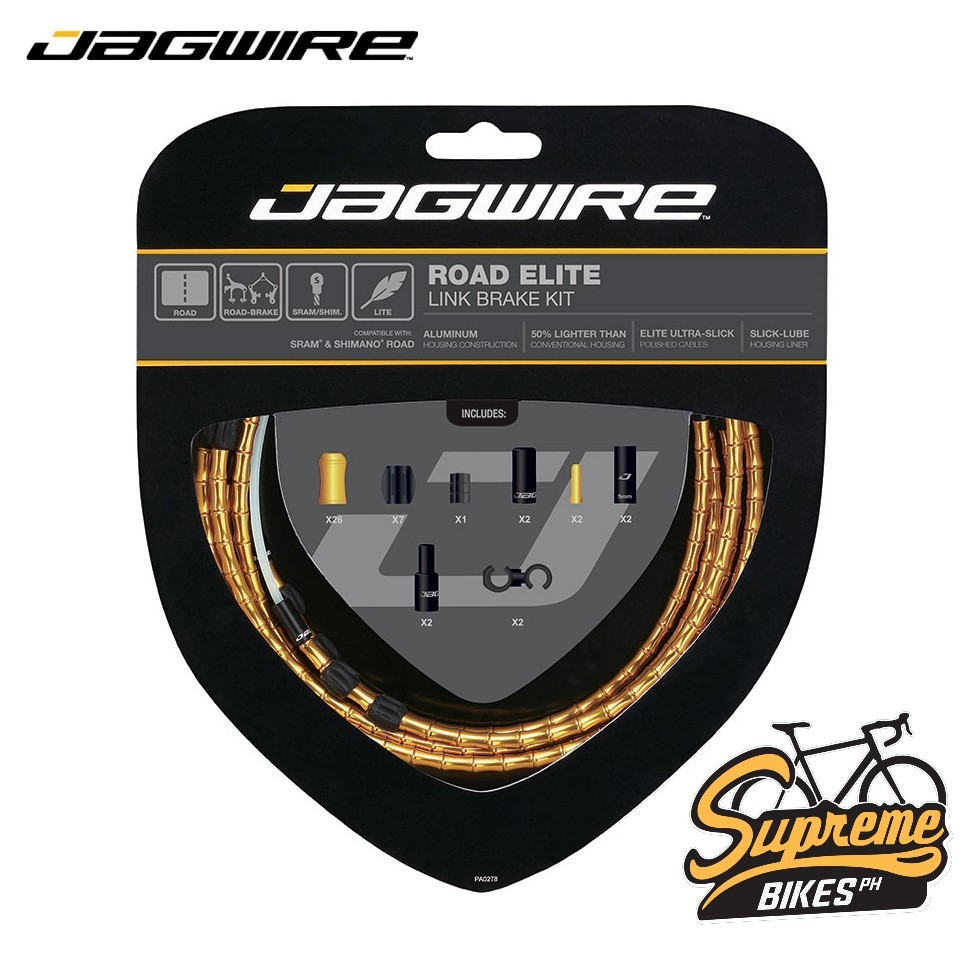 Jagwire Road Elite Link Brake Cable Kit Set (2x) | Shopee Philippines