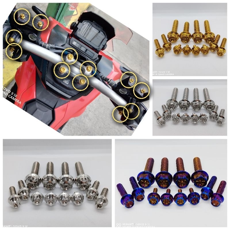 HONDA ADV HANDLE BAR BOLT SET | Shopee Philippines