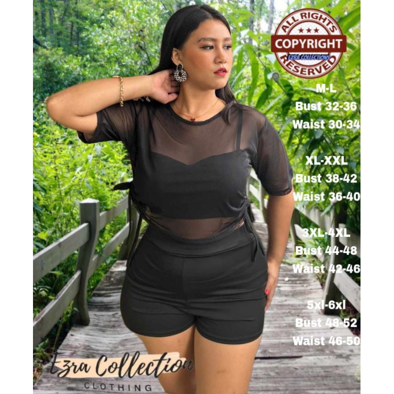 #120 STORESALE THREE PIECE WOMENS PLUS SIZE MESH SWIMWEAR XS TO 6XL ...