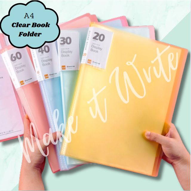 A4 Large capacity Folder Transparent Storage Document Organizer exam ...