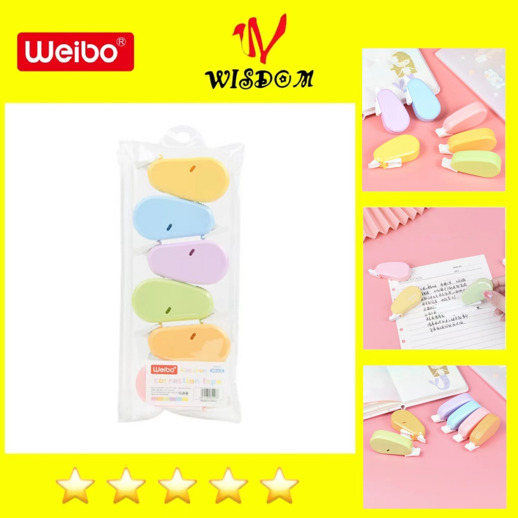 WISDOM WEIBO WB-A18 6IN1 CORRECTION TAPE SCHOOL SUPPLIES/Giveaways ...