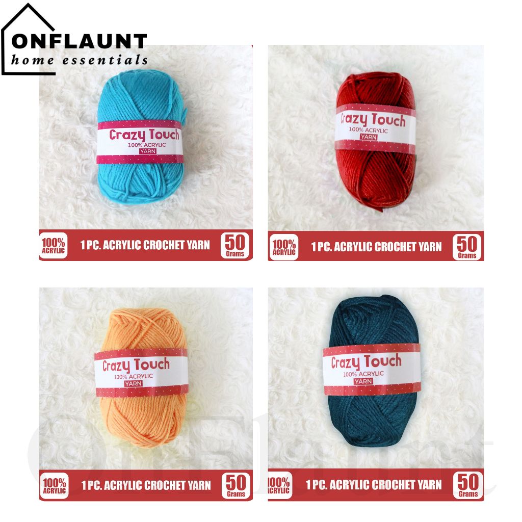OnFlaunt 1pc 50gram/Ball Acrylic Wool Yarn Crochet Thread Hand Knitting ...
