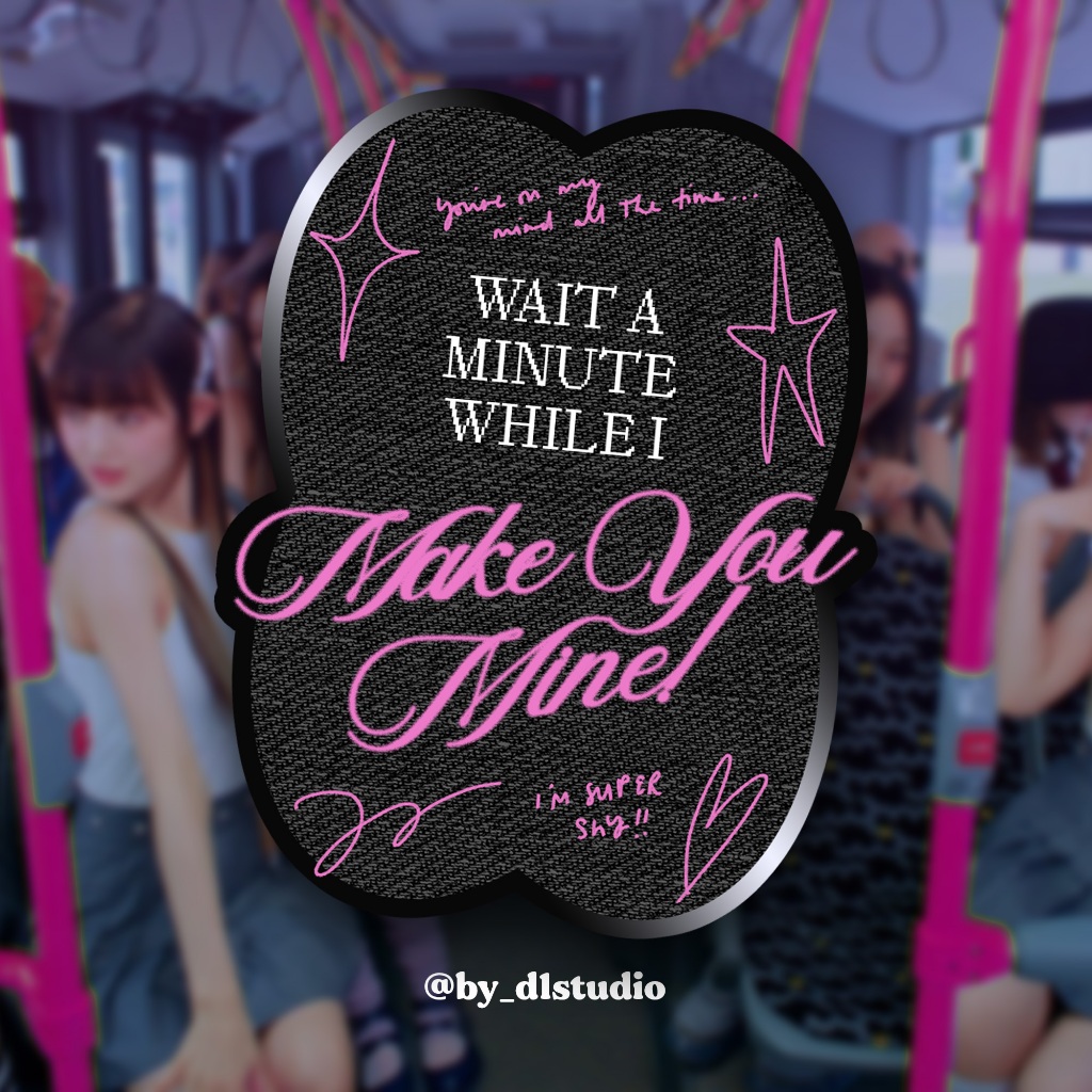 NewJeans 'Super Shy' Waterproof Glittered Sticker | Shopee Philippines