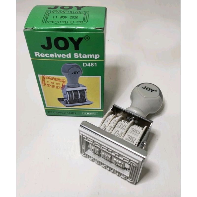 Received stamp JOY manual stamper ready made received stamp with dater ...