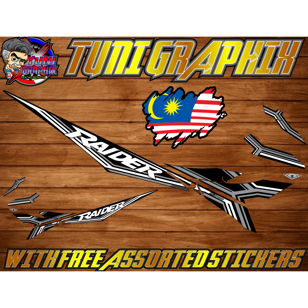 RAIDER 150 CARB MALAYSIAN DECALS | Shopee Philippines