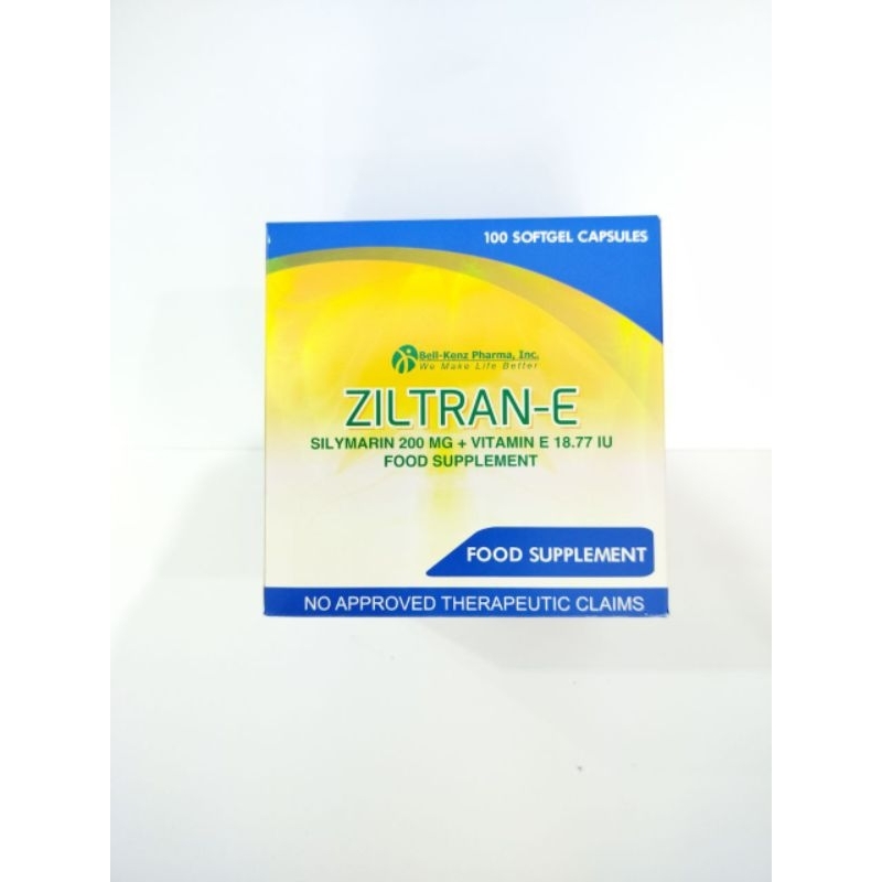 OBC ZILTRAN E Silymarin + Vitamin E food supplement / 20 capsules / 100 ...