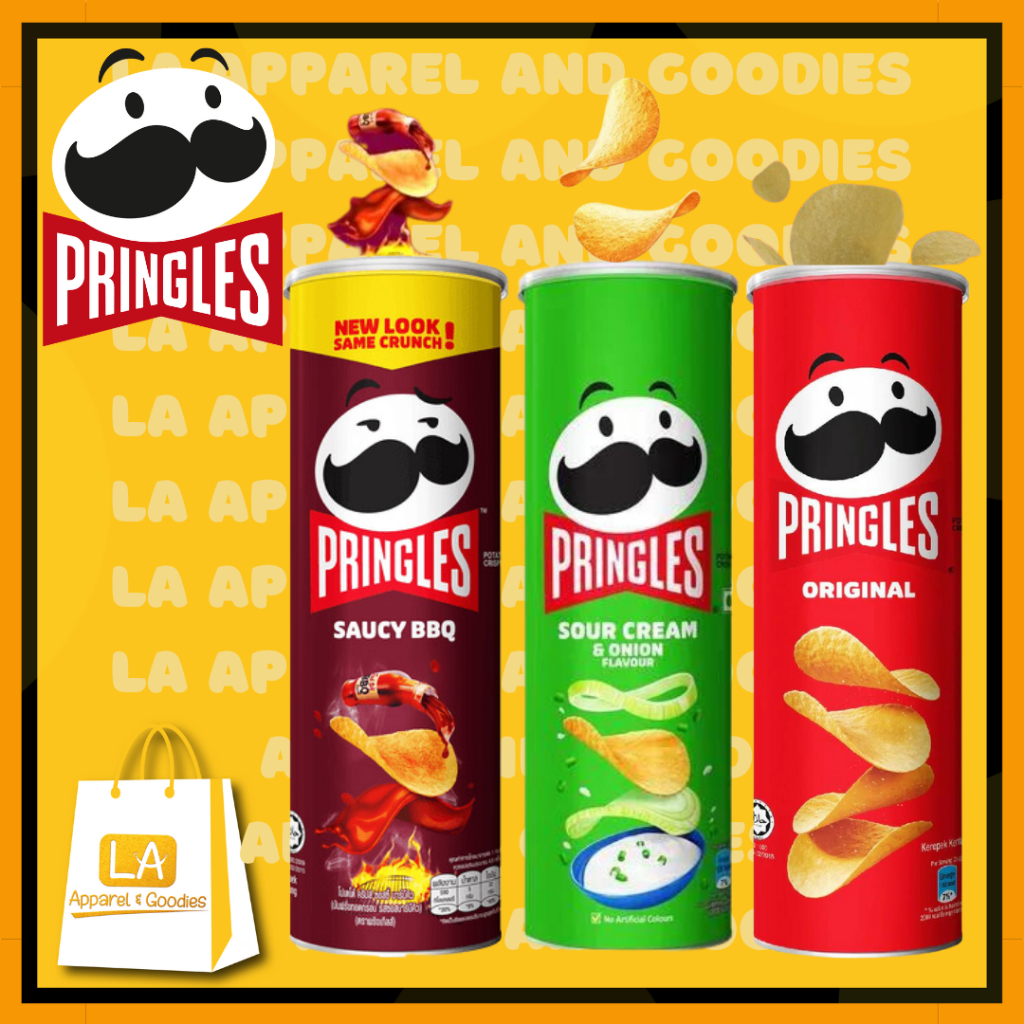 Pringles Original, sour cream & onion, Saucy BBQ | Shopee Philippines