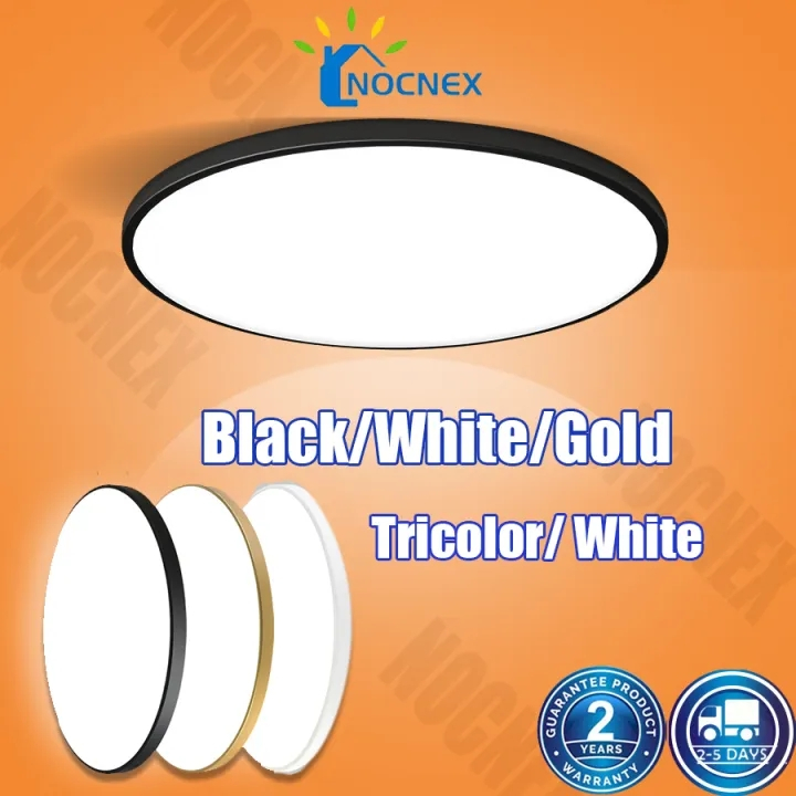 Nordic Tri Color Chandelier Ceiling Lights LED Ultra-Thin Waterproof ...