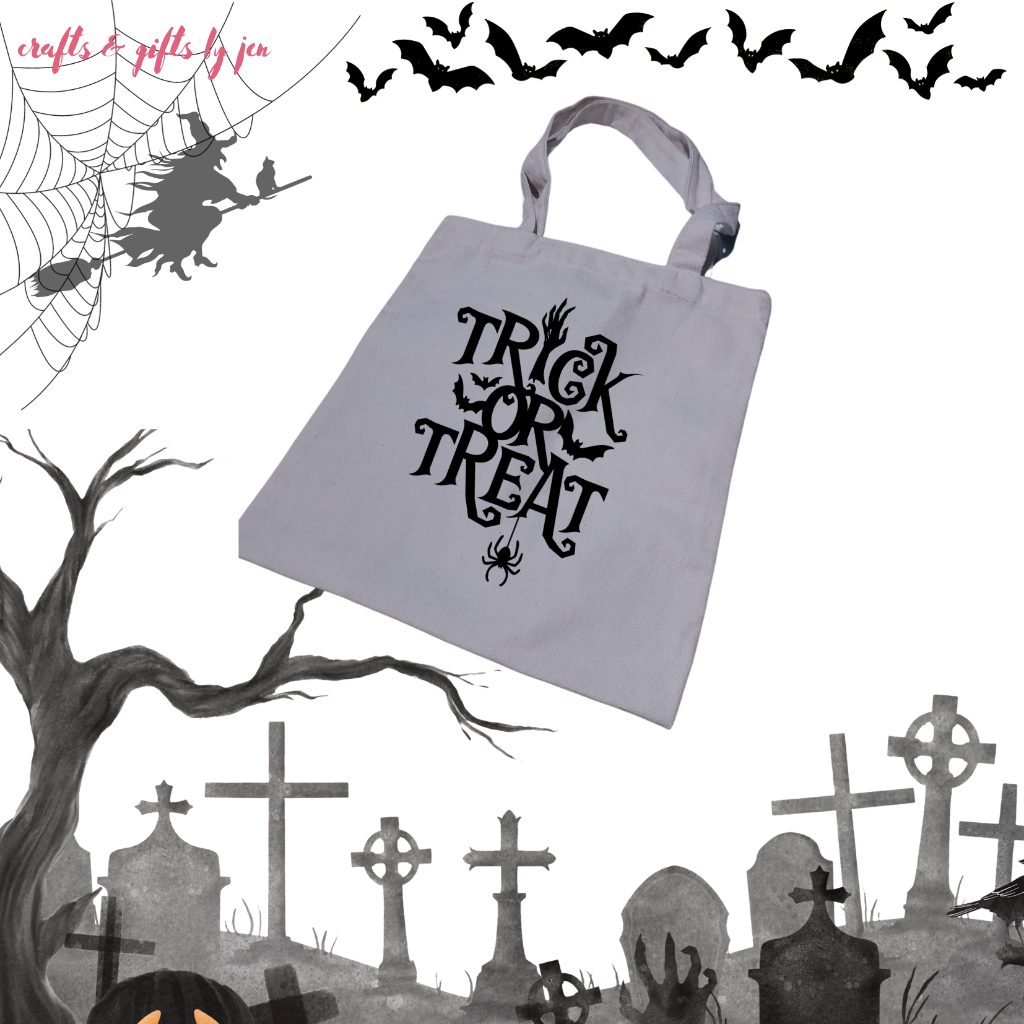 Personalized Halloween Trick or Treat tote bags | Shopee Philippines Personalized Halloween Trick or Treat tote bags | Shopee Philippines