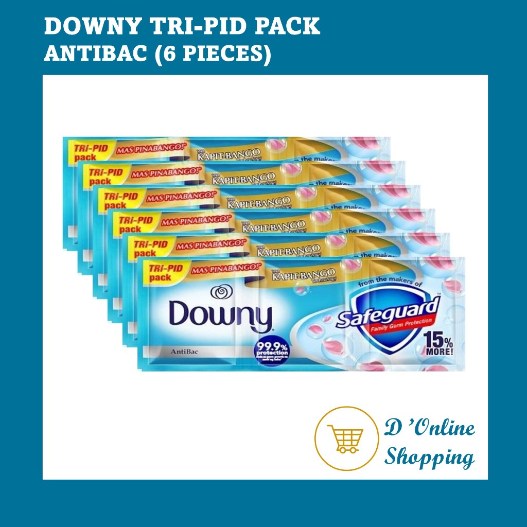 DOWNY ANTIBAC TRI-PID Pack Laundry Fabric Conditioner 63 mL x 6 pieces ... DOWNY ANTIBAC TRI-PID Pack Laundry Fabric Conditioner 63 mL x 6 pieces ...