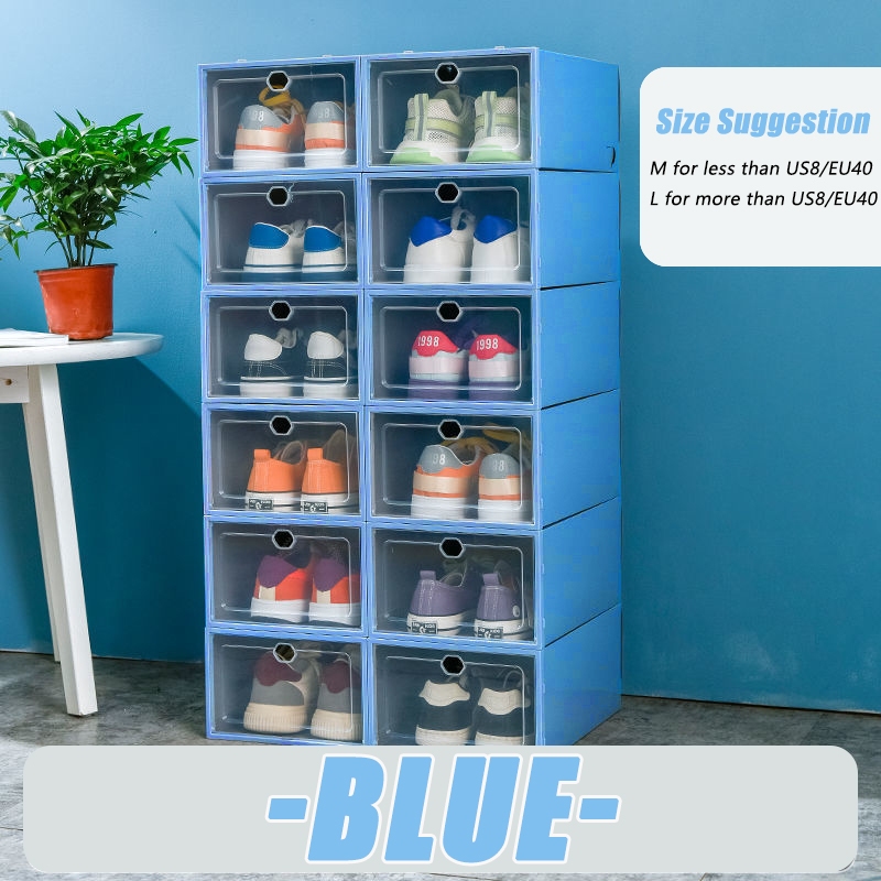 Big Size Basketball Shoe Organizer Box Storag Hard Plastic Foldable ...