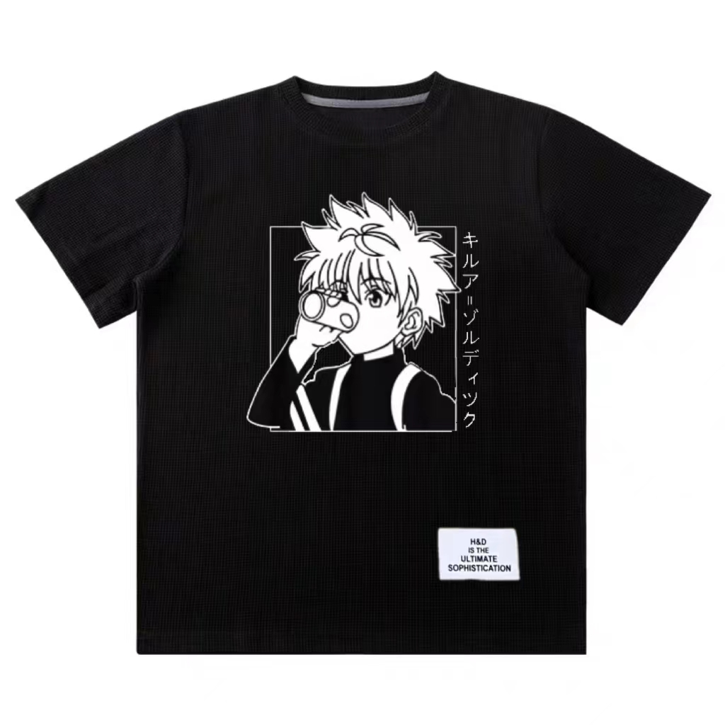 Killua Kids Boy Waffle T-shirt top children's summer wear clothes ...