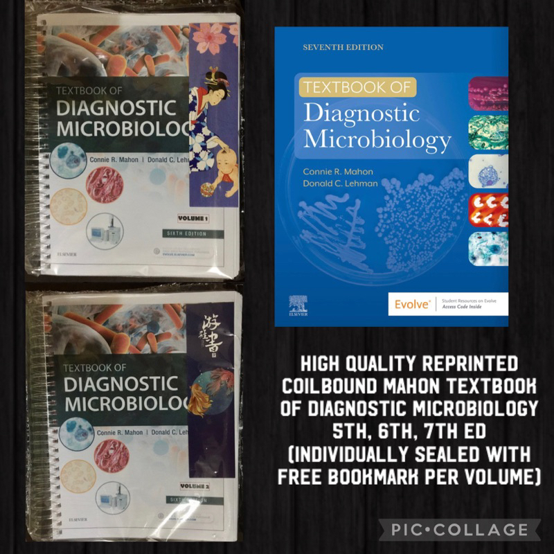 LATEST EDITION Mahon Textbook of Diagnostic Microbiology 5th 6th 7th ...