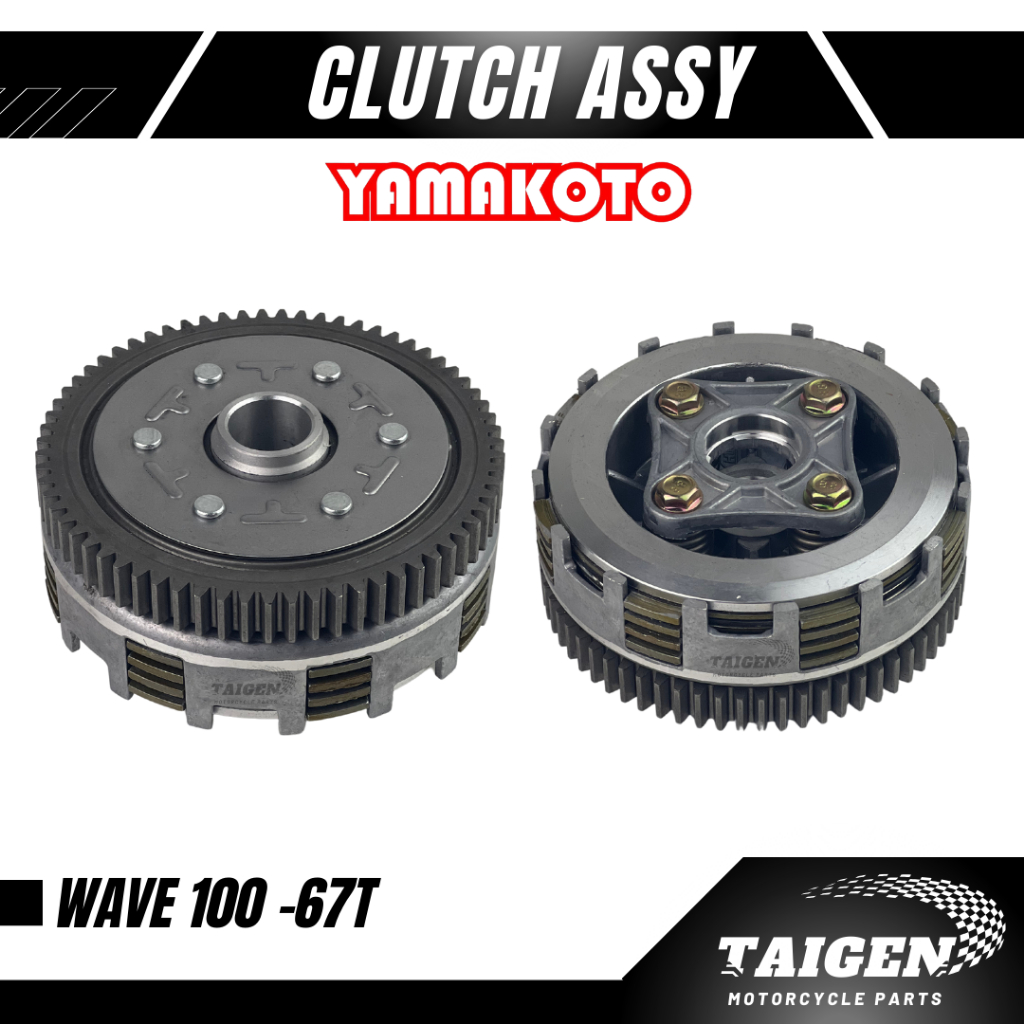Wave100 67T Yamakoto Motorcycle Clutch Housing Assembly With Lining Set ...