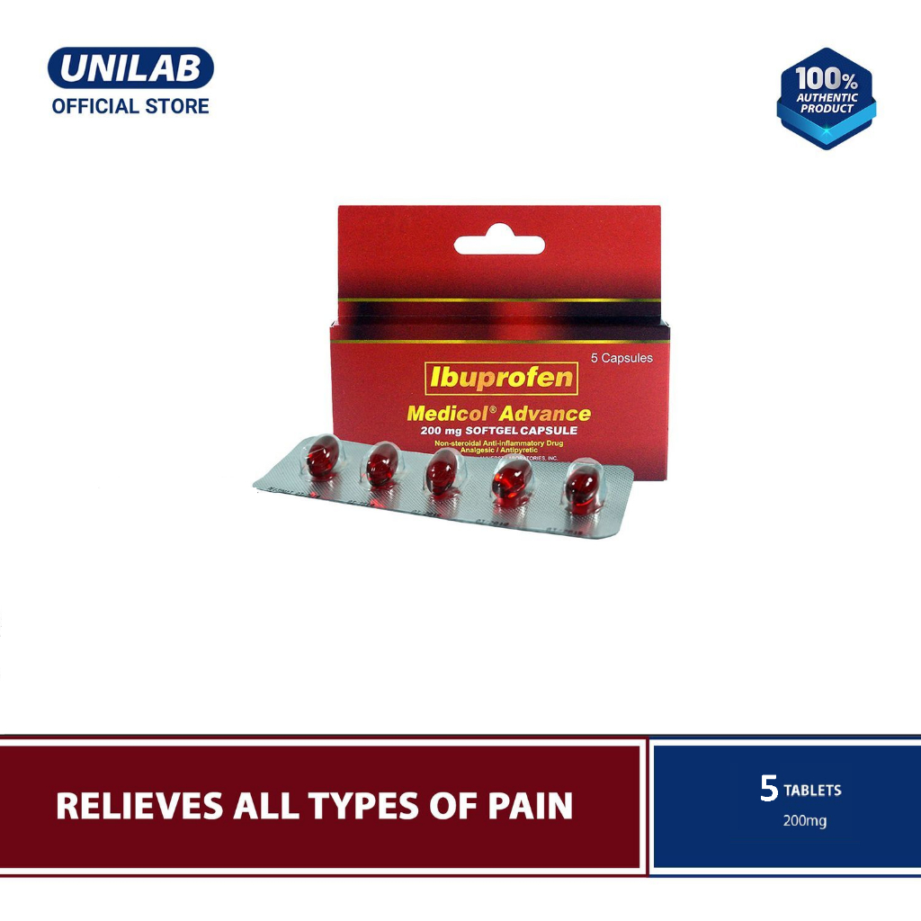 Unilab Medicol Advance 200 mg 5 capsules - Relief From Migraine ...