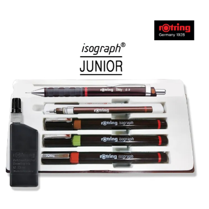 rOtring Isograph Junior Technical Drawing Pen Set - for College ...