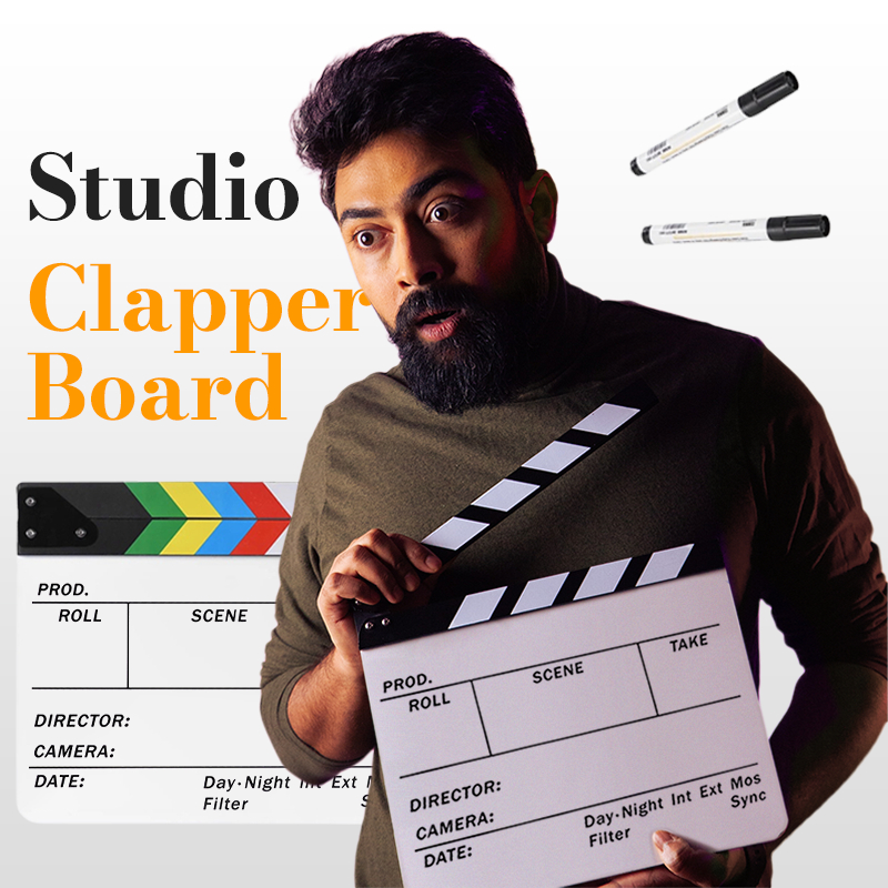Acrylic Film Clapperboard Plastic Movie Clapper Cutting Action Scene ...