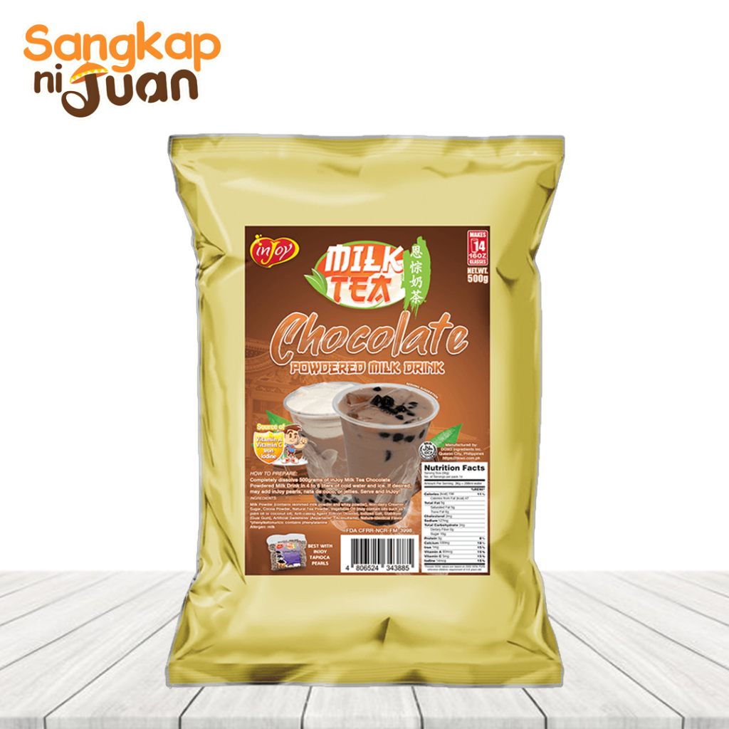 inJoy Chocolate Powdered Milk Tea Drink 500g | Shopee Philippines