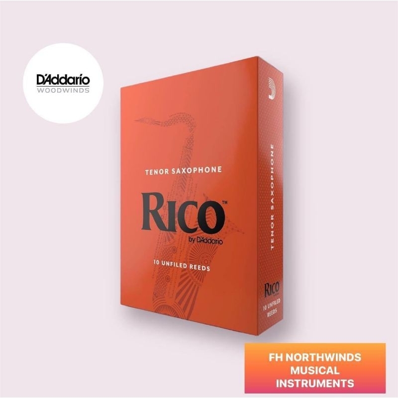 RICO Orange Box by D’Addario Tenor Saxophone Reed (per piece) | Shopee ...