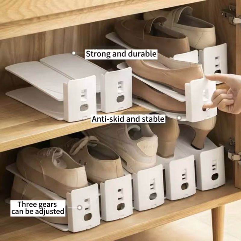 Shoe Rack Double-layer Shoe Bracket Adjustable Shoe Storage Rack Shoe ...