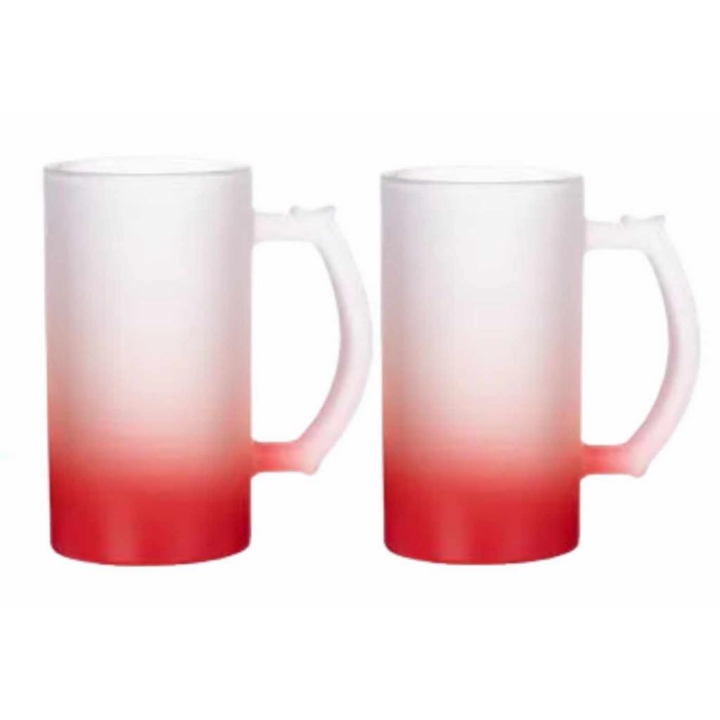 Sublimation Gradient Frosted Beer Mug 16oz (2 pieces) | Shopee Philippines