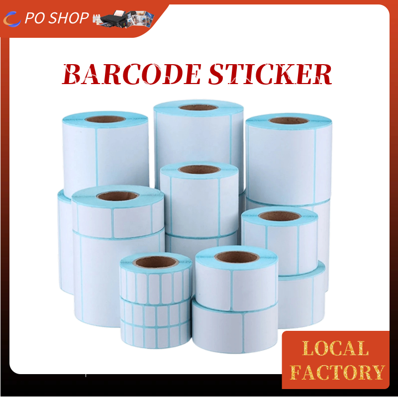 Barcode Sticker Thermal Labels Paper Sticker Roll Shipping Labels ...