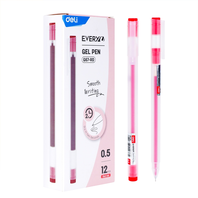 Deli EG67 Ballpen Neutral Pen 0.5mm Full Needle Tube Gel Pen | Shopee ...