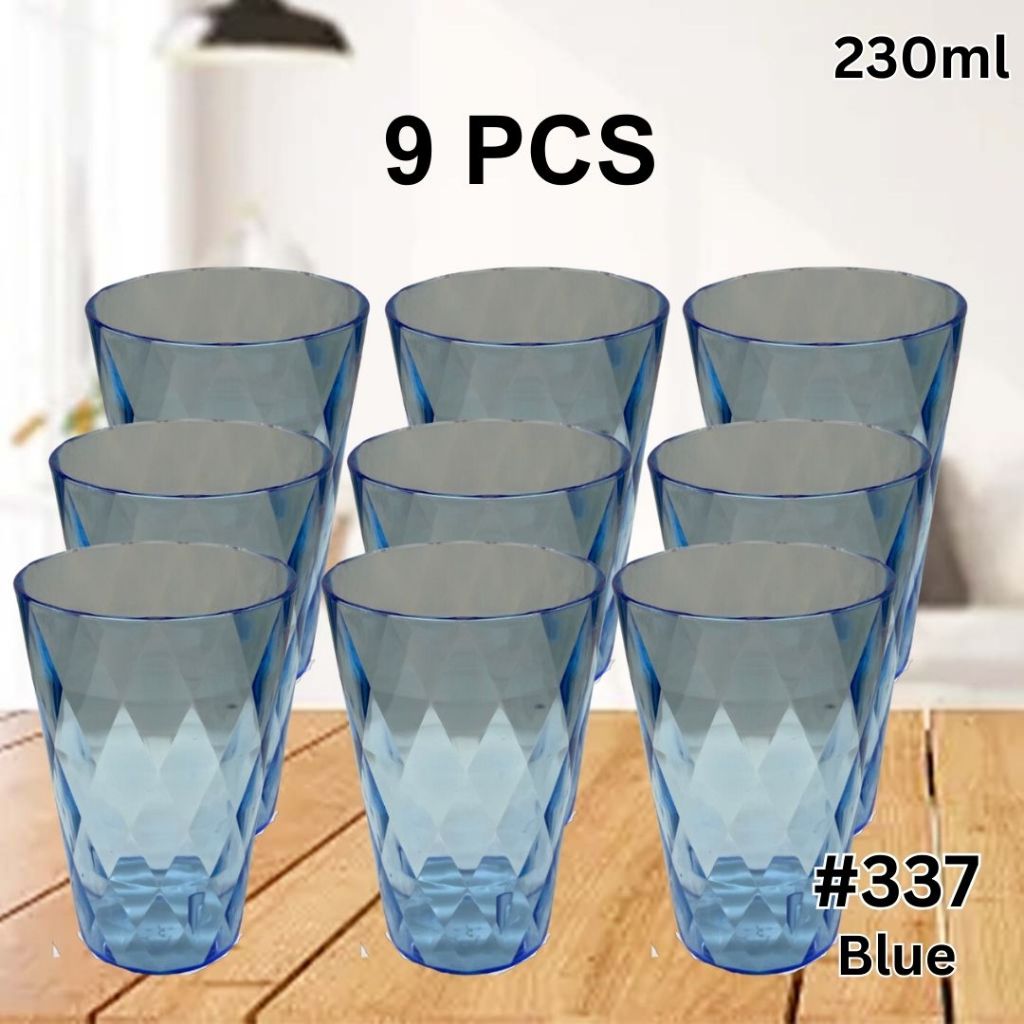 9pcs Cups for 100php Style Acrylic High Grade Plastic Drinking Cups ...
