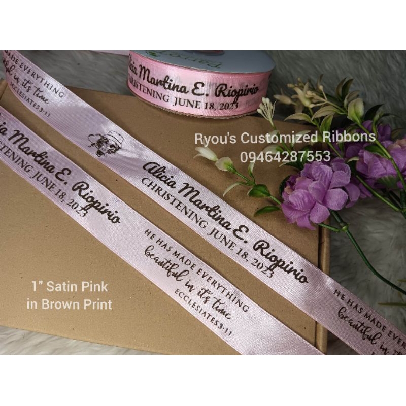 Customized Ribbons for Birthdays, Christening and other events ...