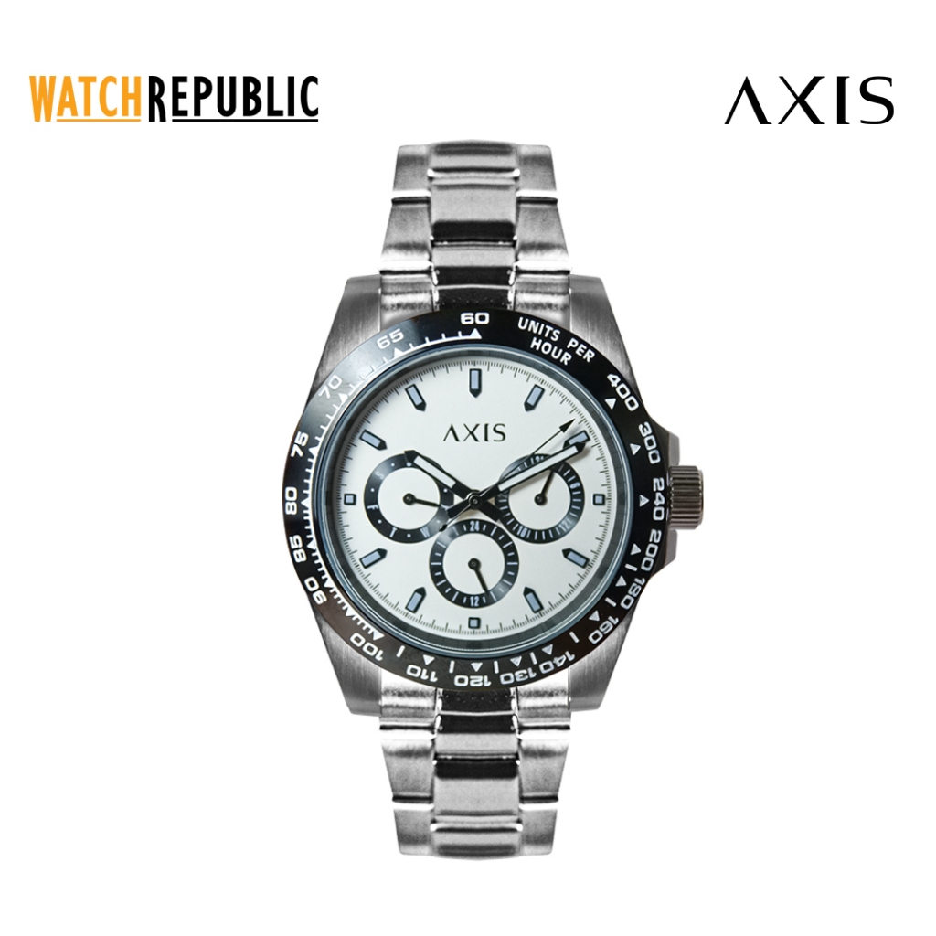 Axis Raphael Silver Stainless Analog Quartz Watch For Men AH1353-0101 ...