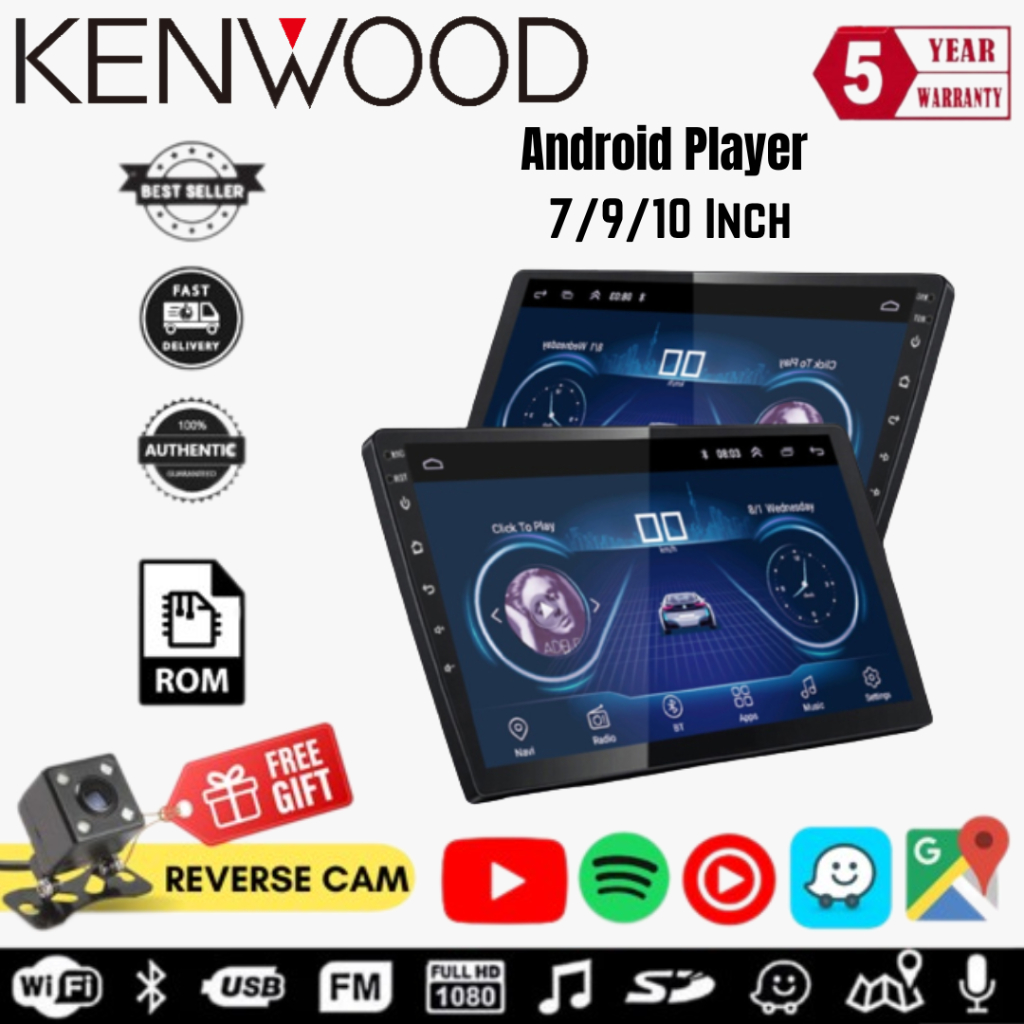 KENWOOD 2024 NEW Android Car Player 7"9"10 inch Best Quality 2din Car ...