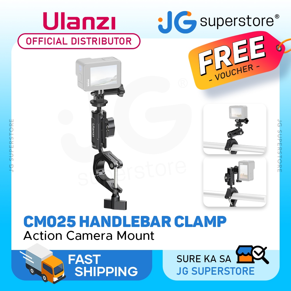 Ulanzi Motorcycle Bike (8-35mm) Handlebar Clamp Camera Mount 360° Bi ...